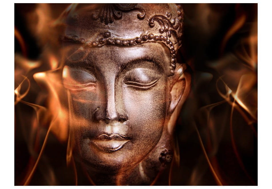 Fototapeta, Buddha. Fire of meditation., 350X270 - DecoNest | Sklep ...