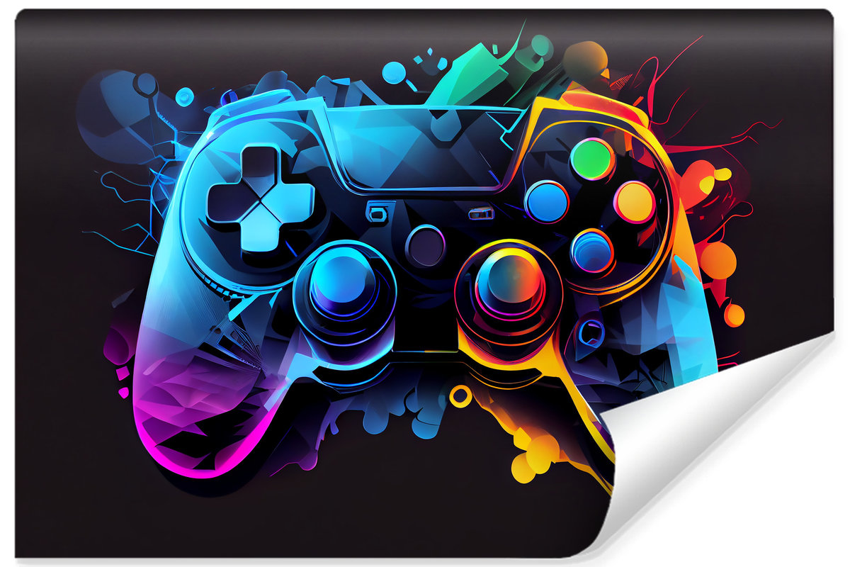 Fototapeta Dla Młodzieży Abstrakcyjny Pad Kolorowy Kontroler Do Gry ...