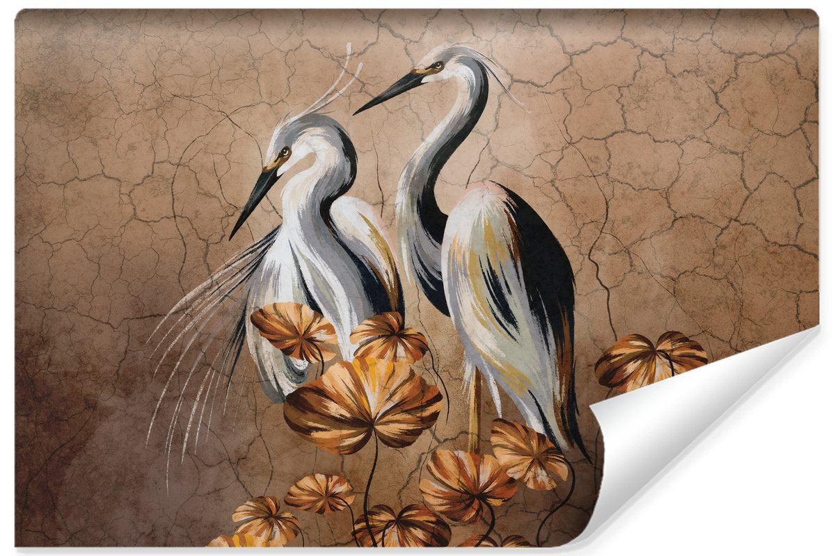 Fototapeta Do Jadalni Czaple Ptaki Abstrakcja Beton Mural Vintage 368cm X 254cm - Muralo | Sklep ...