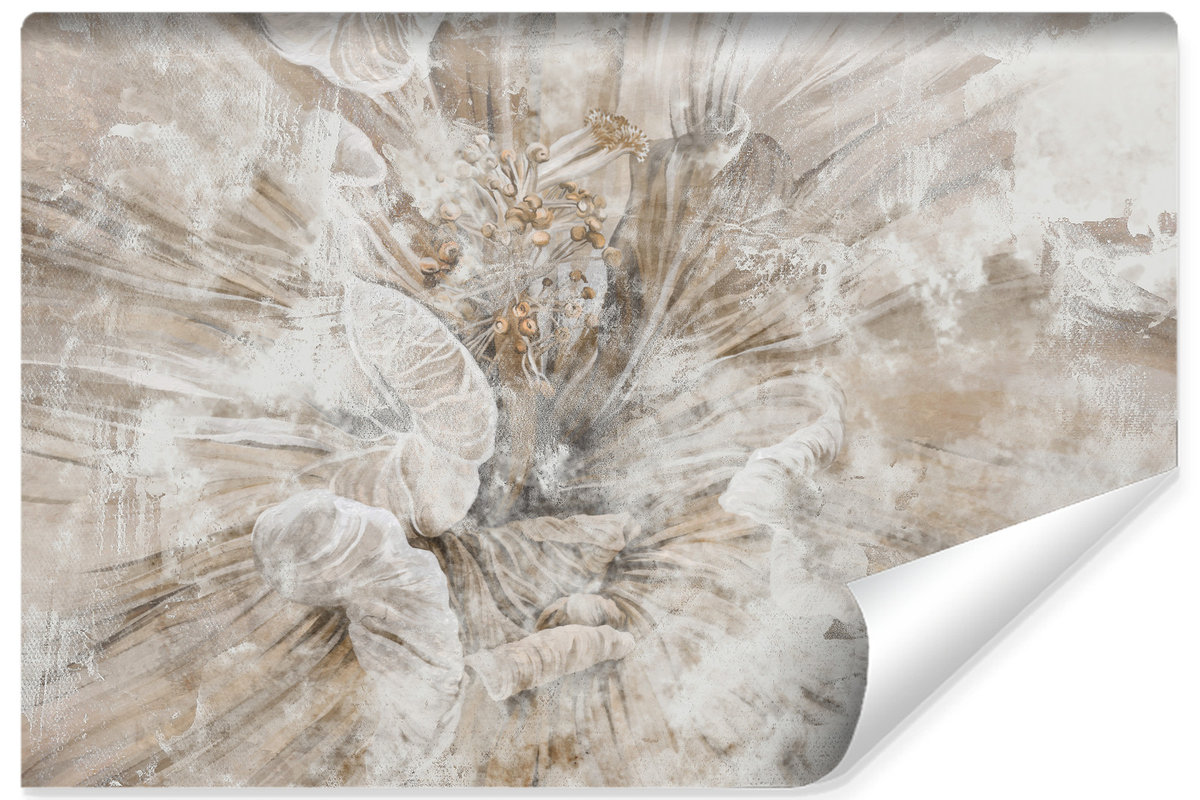 Fototapeta Do Salonu Abstrakcja KWIAT Beton Mural Vintage 90cm x 60cm - Muralo | Sklep EMPIK.COM