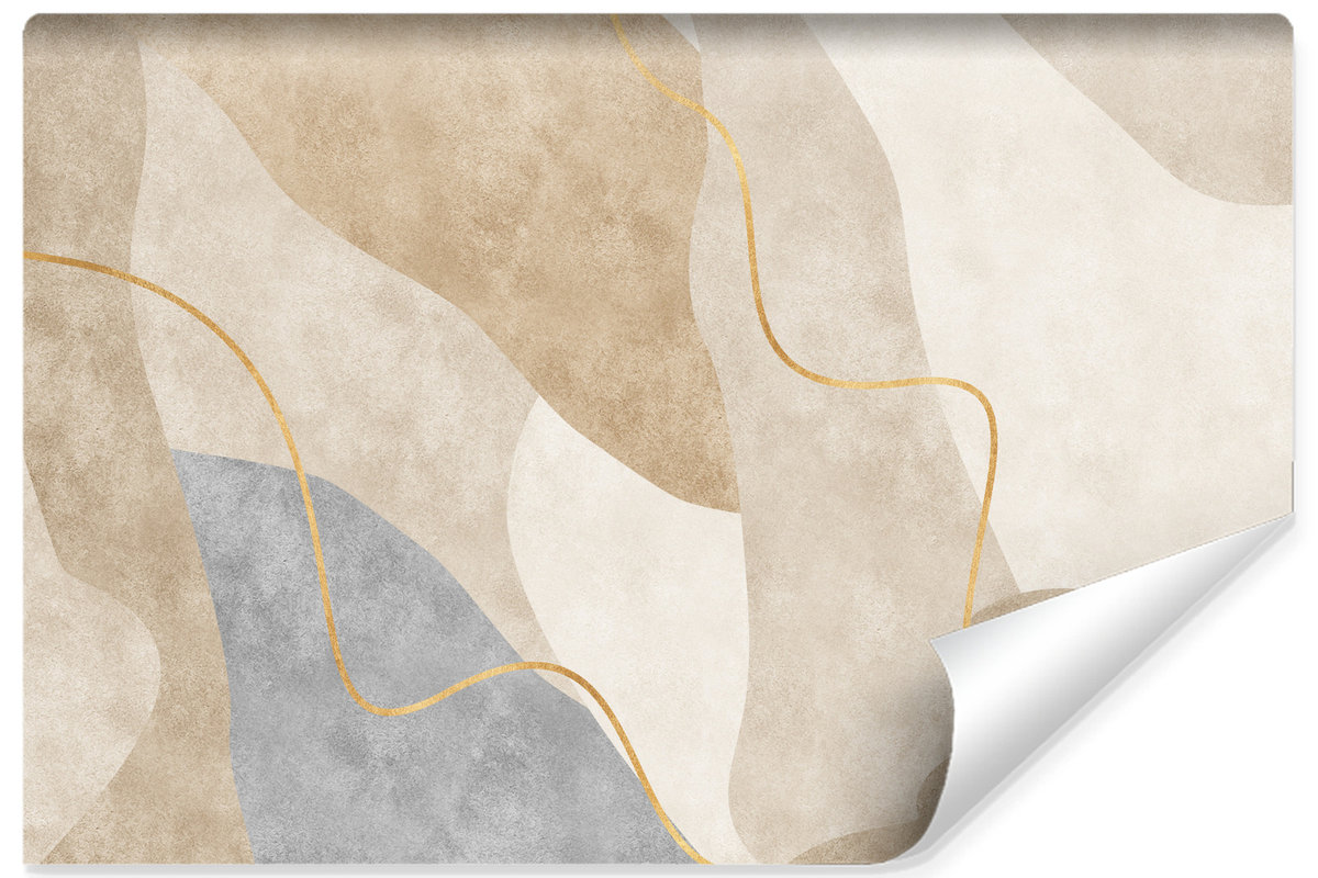 Fototapeta Do Salonu Abstrakcja Styl Boho Line-Art Tapeta Ścienna 180cm ...