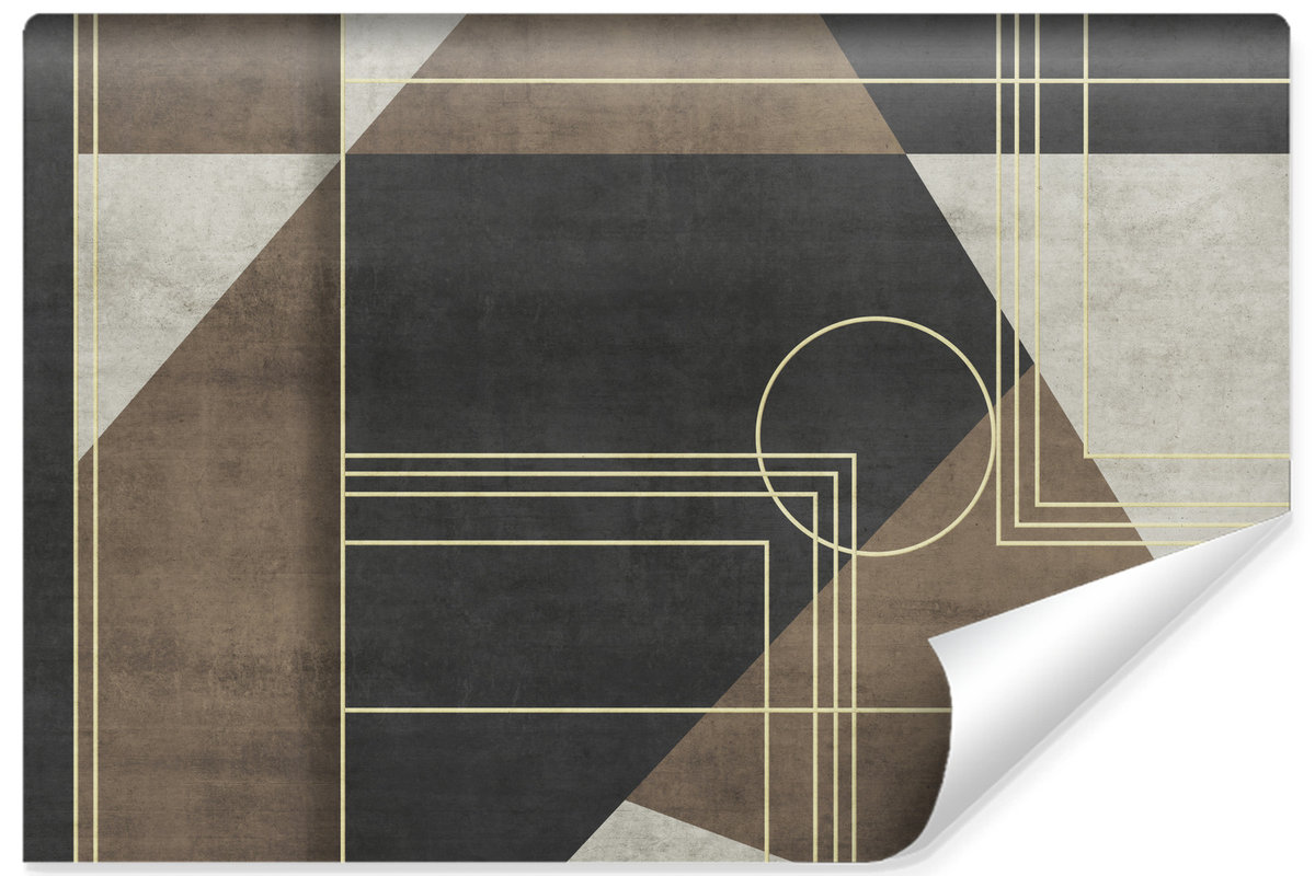 Fototapeta Do Salonu Abstrakcja Wzór GEOMETRYCZNY Beton Mural 300cm x 210cm - Muralo | Sklep ...