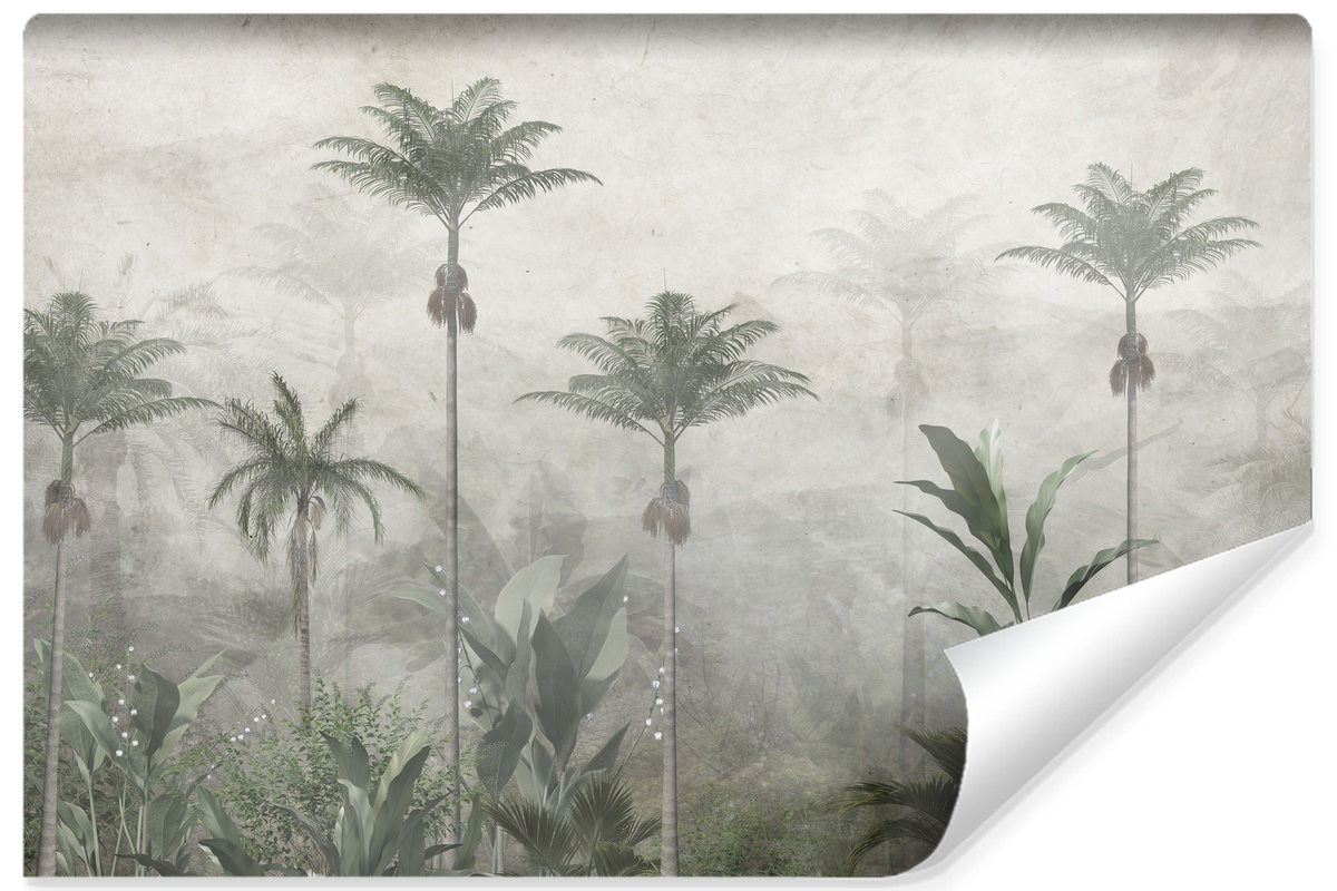 Fototapeta Do Salonu PALMY Drzewa Abstrakcja Beton Mural Natura 315cm x 210cm - Muralo | Sklep ...