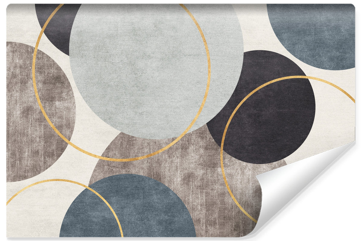 Fototapeta Do Salonu Wzór Geometryczny Koła Abstrakcja Mural 405cm X 270cm - Muralo | Sklep ...