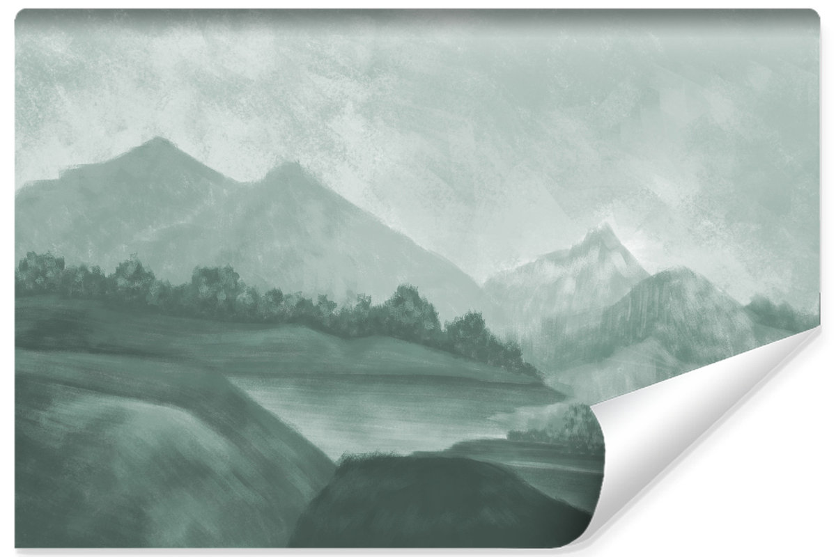 Fototapeta Do Sypialni Góry KRAJOBRAZ We Mgle Beton Abstrakcja 315cm x 210cm - Muralo | Sklep ...