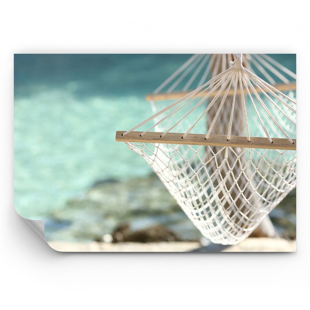 FOTOTAPETA Hamak, Plaża, Podróże TAPETA NA ŚCIANĘ DO SYPIALNI SALONU ...