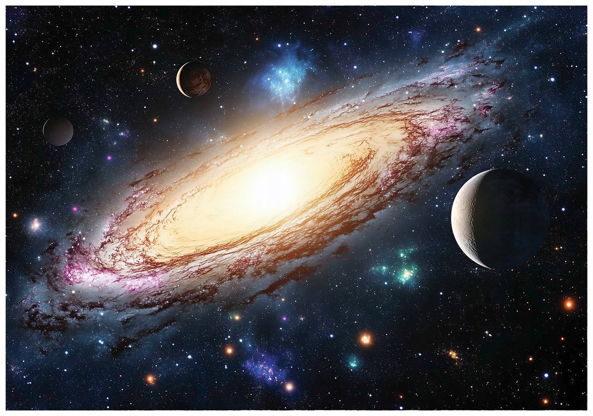 FOTOTAPETA KOSMOS PLANETY GALAKTYKA TAPETA DLA DZIECI CHŁOPCA 350X250 - Wallarena | Sklep EMPIK.COM