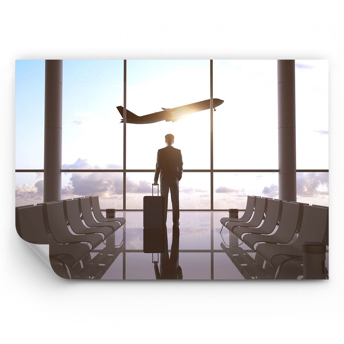 FOTOTAPETA Lotnisko, Samolot Pasażerski, Podróże TAPETA NA ŚCIANĘ DO ...