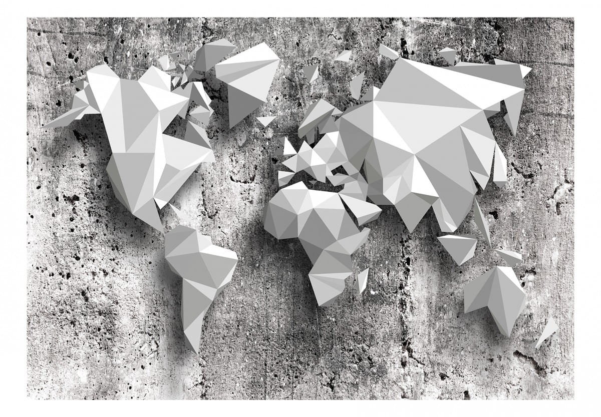 Fototapeta, Mapa świata: origami, 400x280 cm - DecoNest | Sklep EMPIK.COM