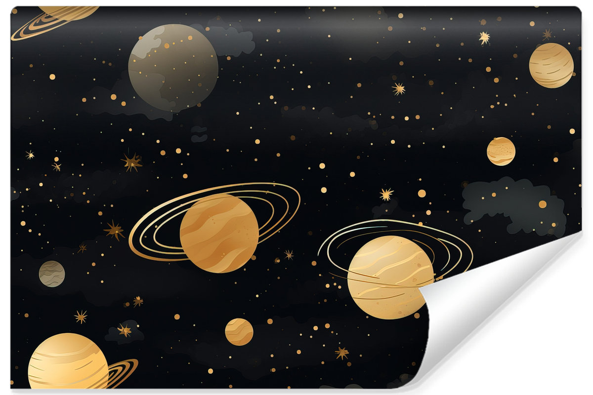 Fototapeta Młodzieżowa Planety Kosmos Gwiazdy Galaktyka 360cm X 240cm - Muralo | Sklep EMPIK.COM