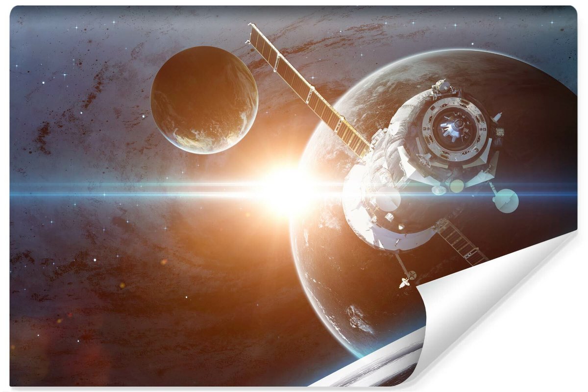 Fototapeta Młodzieżowa Sonda Kosmiczna Planety Kosmos Abstrakcja Efekt 3D 270cm X 180cm - Muralo ...