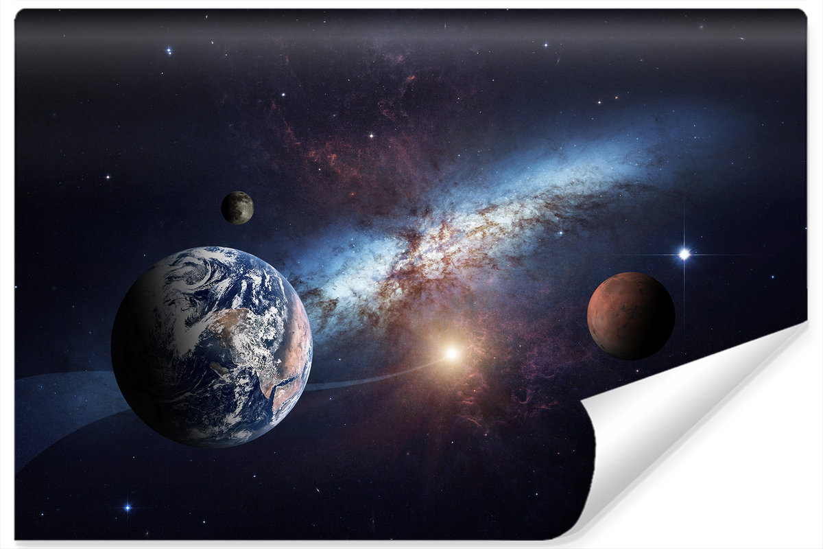 Fototapeta MURALO, galaktyka Spiralna Kosmos w 3D 300cm x 210cm - Muralo | Sklep EMPIK.COM