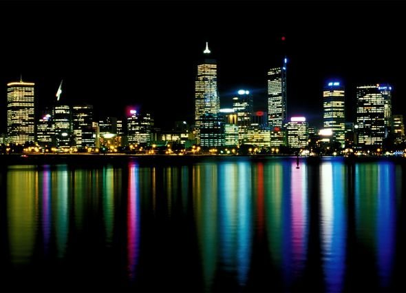 Fototapeta Nice Wall, Miasto nocą 254x183 cm - Nice Wall | Sklep EMPIK.COM