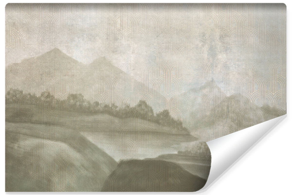 Fototapeta Ścienna GÓRY Pejzaż We Mgle Beton Abstrakcja 270cm x 180cm ...