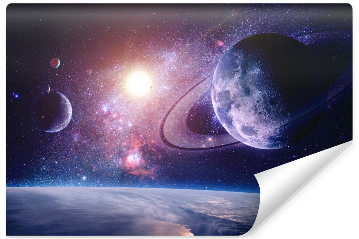Fototapeta Ścienna PLANETY Kosmos Gwiazdy Efekt 3D Abstrakcja 360cm x 240cm - Muralo | Sklep ...