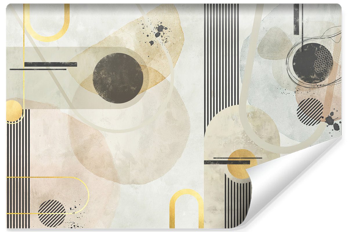 Fototapeta Ścienna Wzór Geometryczny Abstrakcja Akwarele 270cm X 180cm - Muralo | Sklep EMPIK.COM