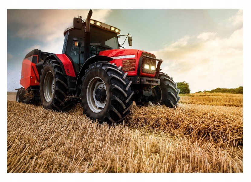 Fototapeta TRAKTOR CIĄGNIK Pole Krajobraz Tapeta Na Ścianę 254x184 ...