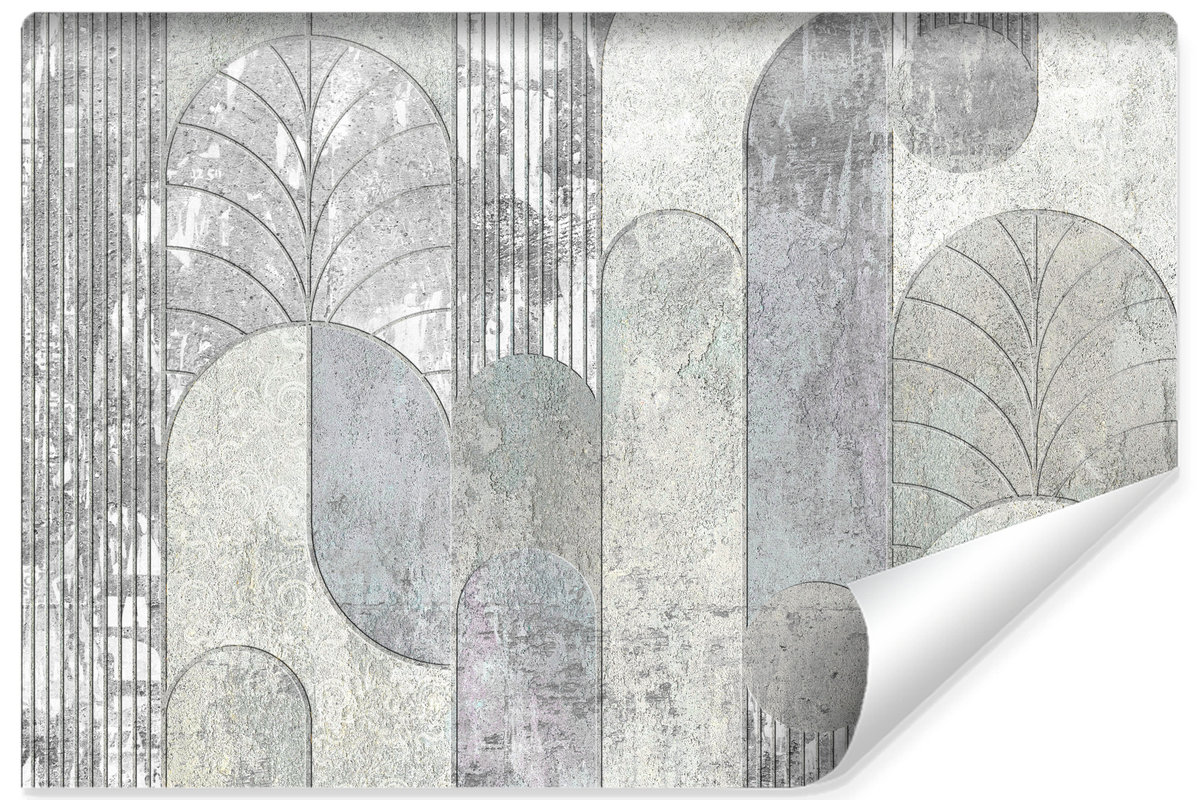 Fototapeta Wzór Geometryczny Na Betonie Mural Abstrakcja Do Salonu 90cm X 60cm - Muralo | Sklep ...