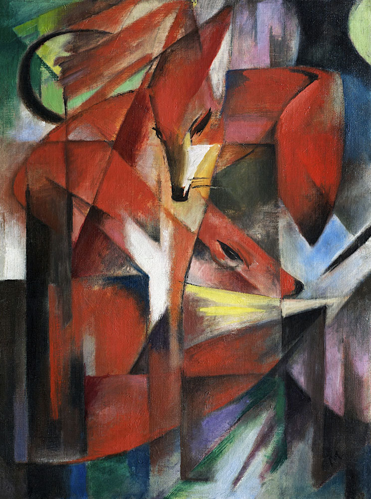 Franz Marc The Foxes (1913) - plakat 20x30 cm - Inna marka | Sklep ...