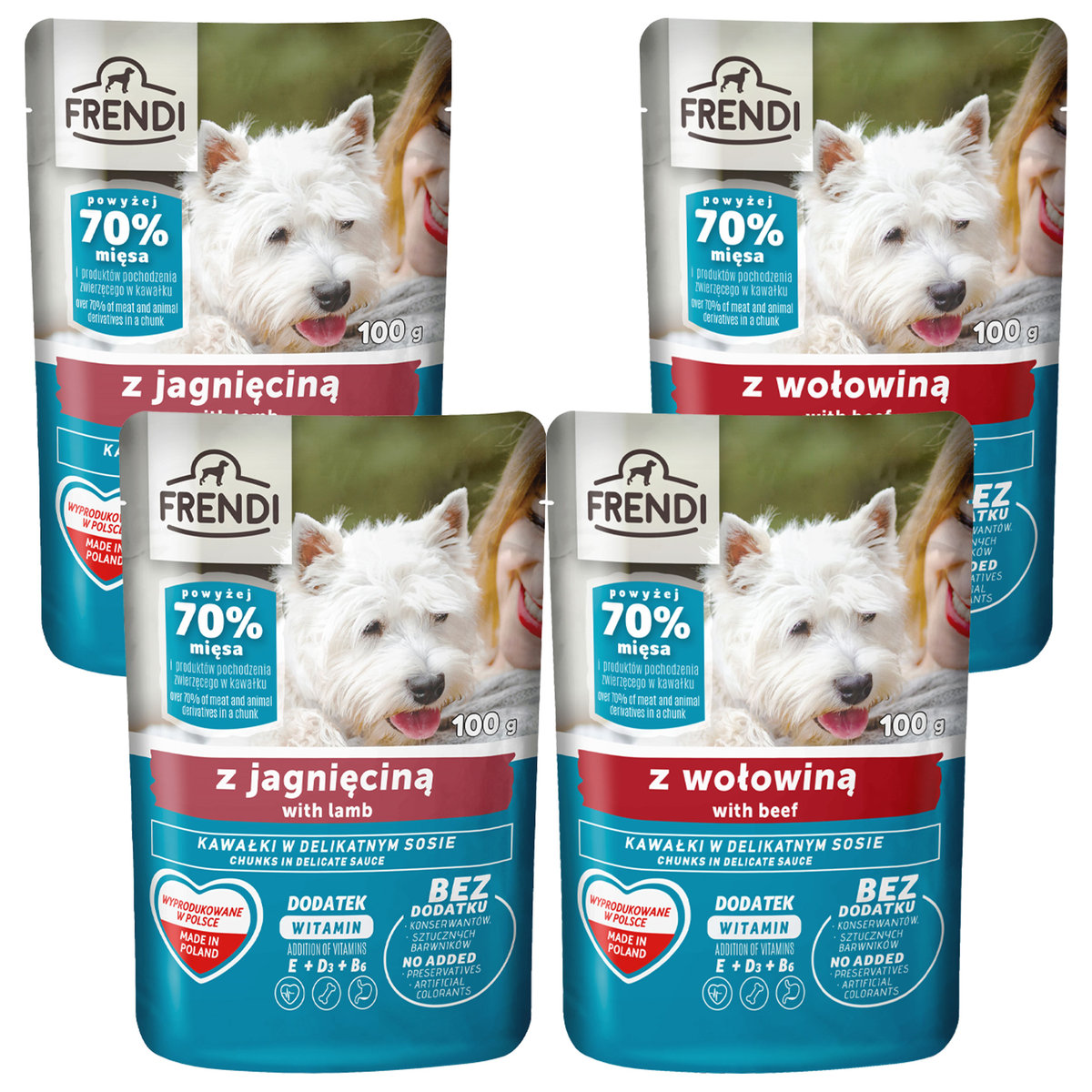 Frendi Saszetka Karma Mokra Dla Psa Mix Smaków 4 X 100G - Frendi ...