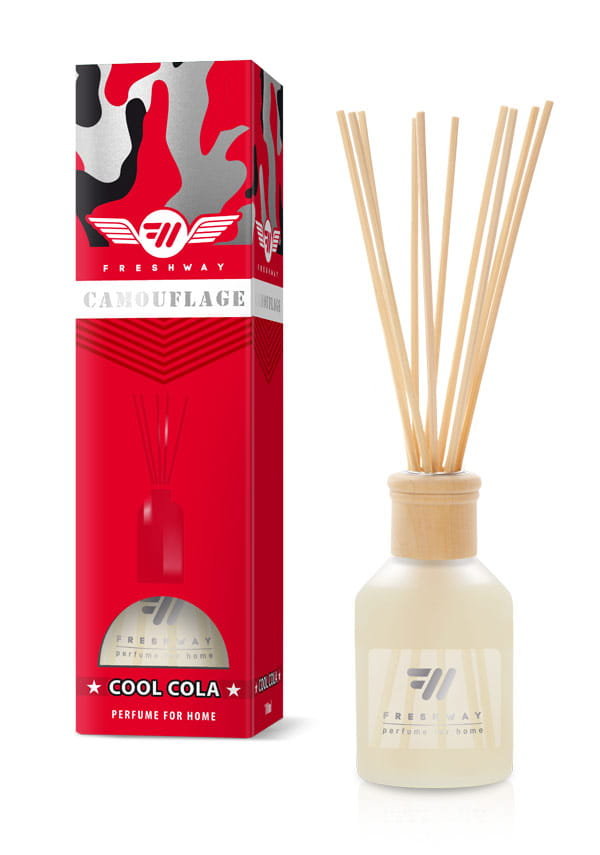 Freshway dyfuzor zapachowy z patyczkami camouflage 100 ml - cool cola ...