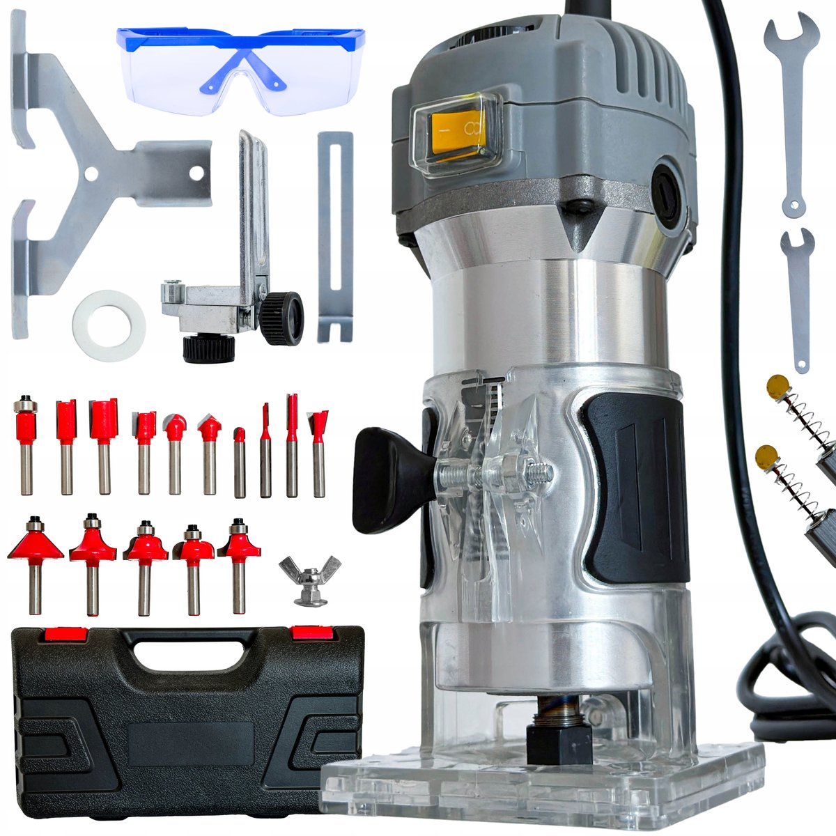 FREZARKA DO DREWNA GÓRNOWRZECIONOWA PIONOWA RĘCZNA DO KRAWĘDZI +FREZY ...