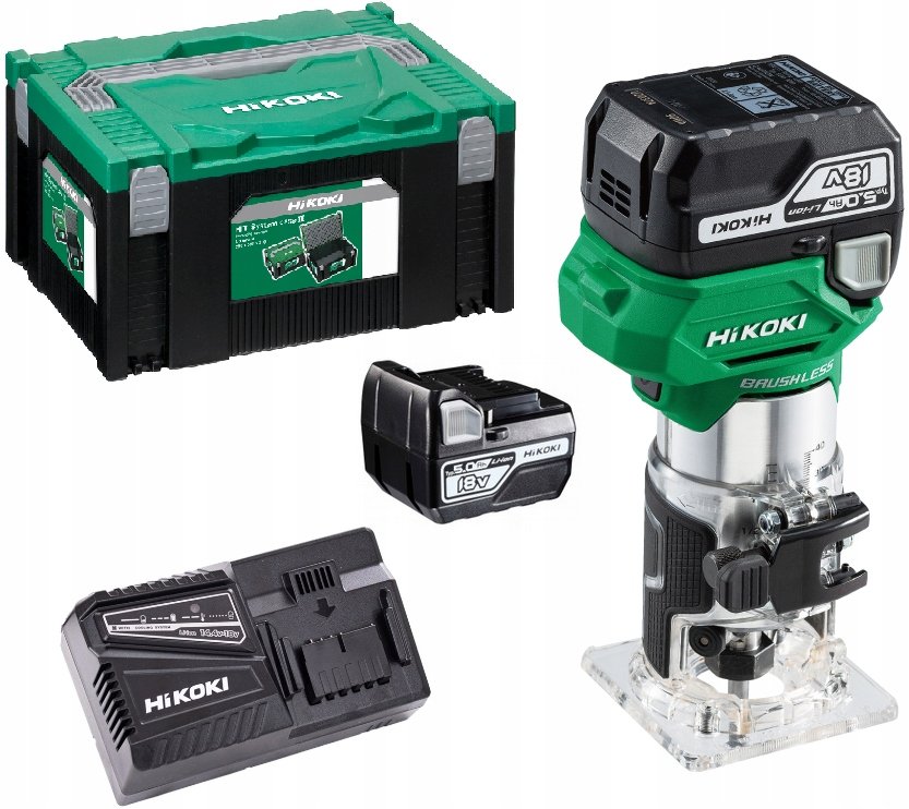 FREZARKA KRAWĘDZIOWA AKUMULATOROWA HIKOKI M1808DA WPZ 2x5,0Ah 18V - Hikoki | Sklep EMPIK.COM