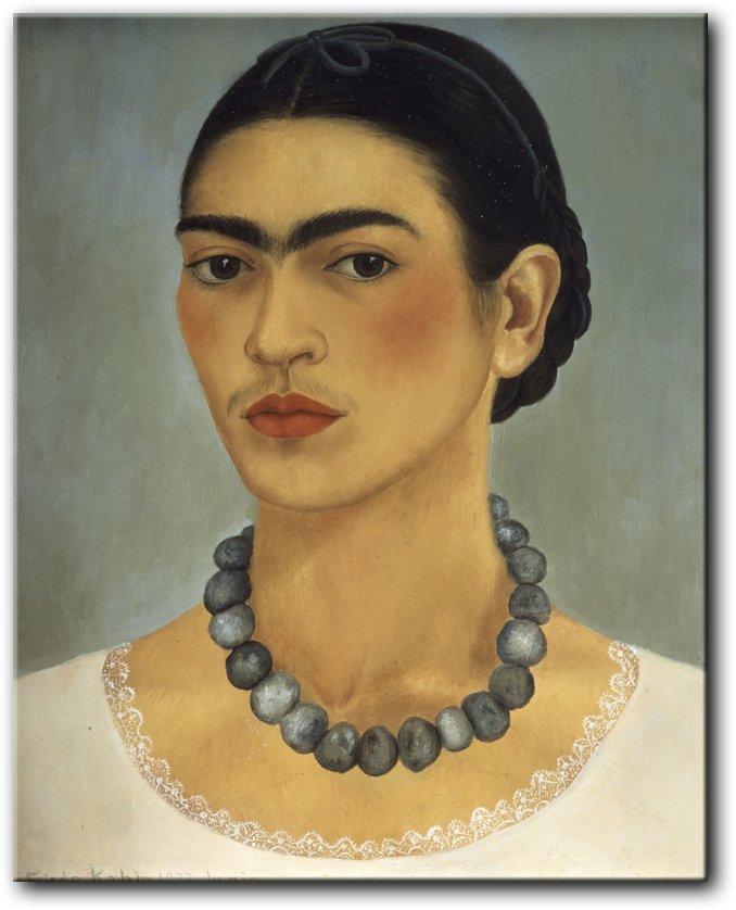 Frida Kahlo, Autoportret z naszyjnikiem - PR06552 - PRINTORAMA | Sklep ...