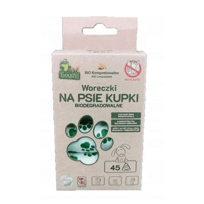 Froggy BIO woreczki na psie kupki 45szt - Green Tree Group | Sklep ...