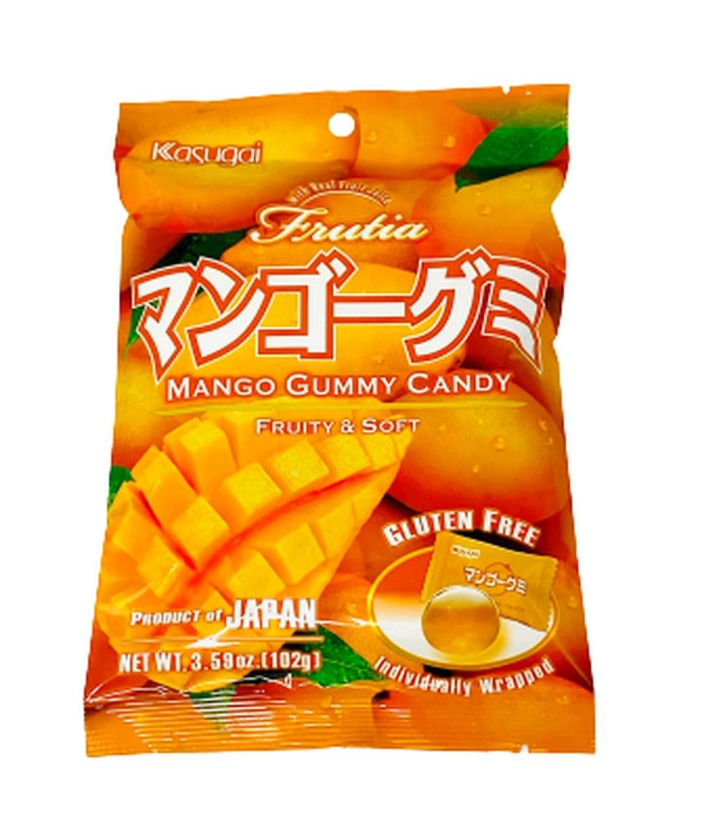FRUTIA MANGO GUMMY CANDY - JAPOŃSKIE ŻELKI MANGO, KASUGAI 102g - Inna ...