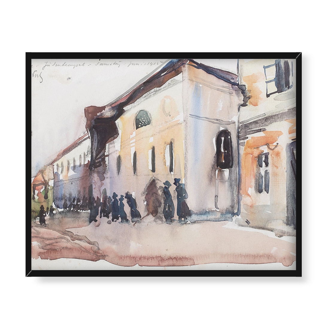 Fryderyk Pautsch Synagoga w Gorlicach 50×40 - ANTYKWARIAT "CZUŁA JEST ...