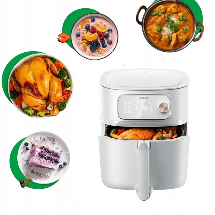 FRYTKOWNICA BEZTŁUSZCZOWA AIRFYRER PHILIPS 2200W HD9876/90 AIRFRYER 8 ...