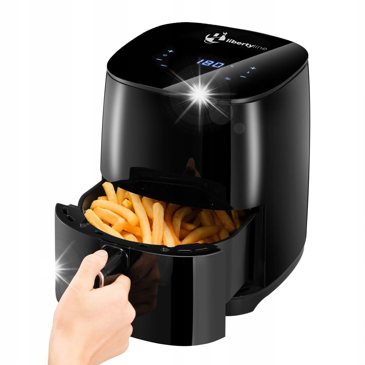 Frytkownica Beztłuszczowa Frytownica Air Fryer Lcd 3,5l 1400W 80-200C Mocna - Inna marka | AGD ...