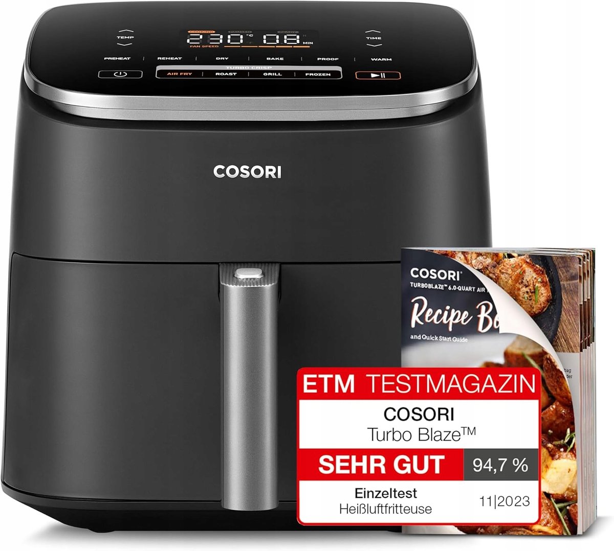 Frytownica beztłuszczowa COSORI CAF-DC601-KEU Turbo Blaze 6L Airfryer nowa - Cosori | AGD Sklep ...
