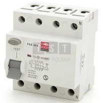 FSS 4P 40A TYP A Wyłącznik różnicowo-prądowy 4P 40A 0,03A, KOOP Elektro ...