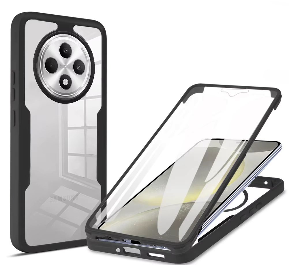 FULL BODY 360 pancerne etui pokrowiec Oppo Reno 12f / 12fs czarny ...