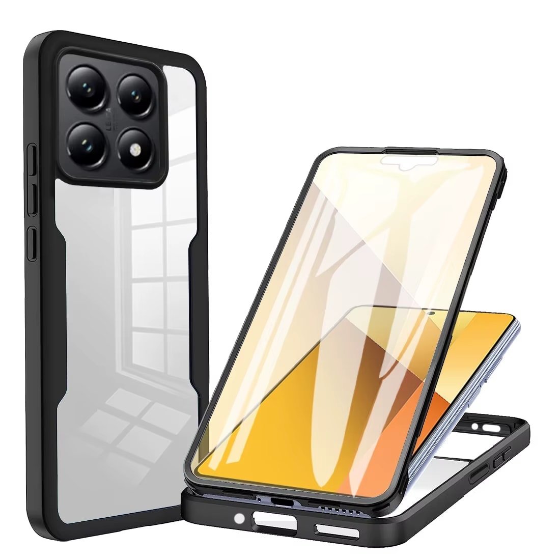 FULL BODY 360 pancerne etui pokrowiec Xiaomi 14T PRO czarny - Bestphone ...