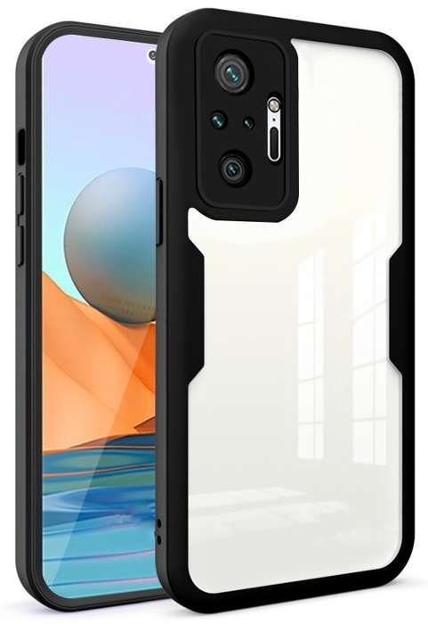 Full Body 360 Pancerne Etui Pokrowiec Xiaomi Redmi Note 10 / 10S Czarny ...