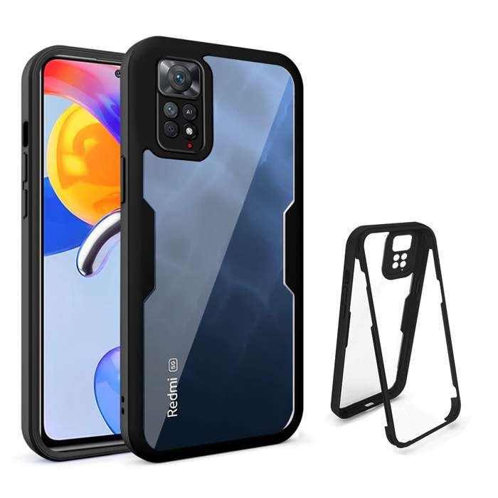 Full Body 360 Pancerne Etui Pokrowiec Xiaomi Redmi Note 11 / 11S Czarny ...