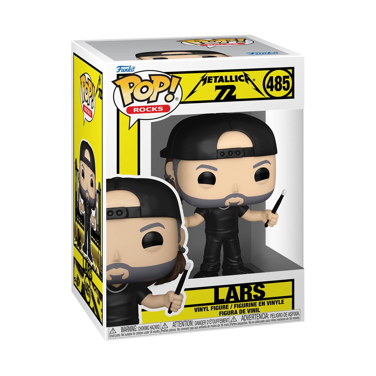 Funko, Funko POP!, MUZYKA, Figurka Kolekcjonerska,Metallica, Lars (72S ...