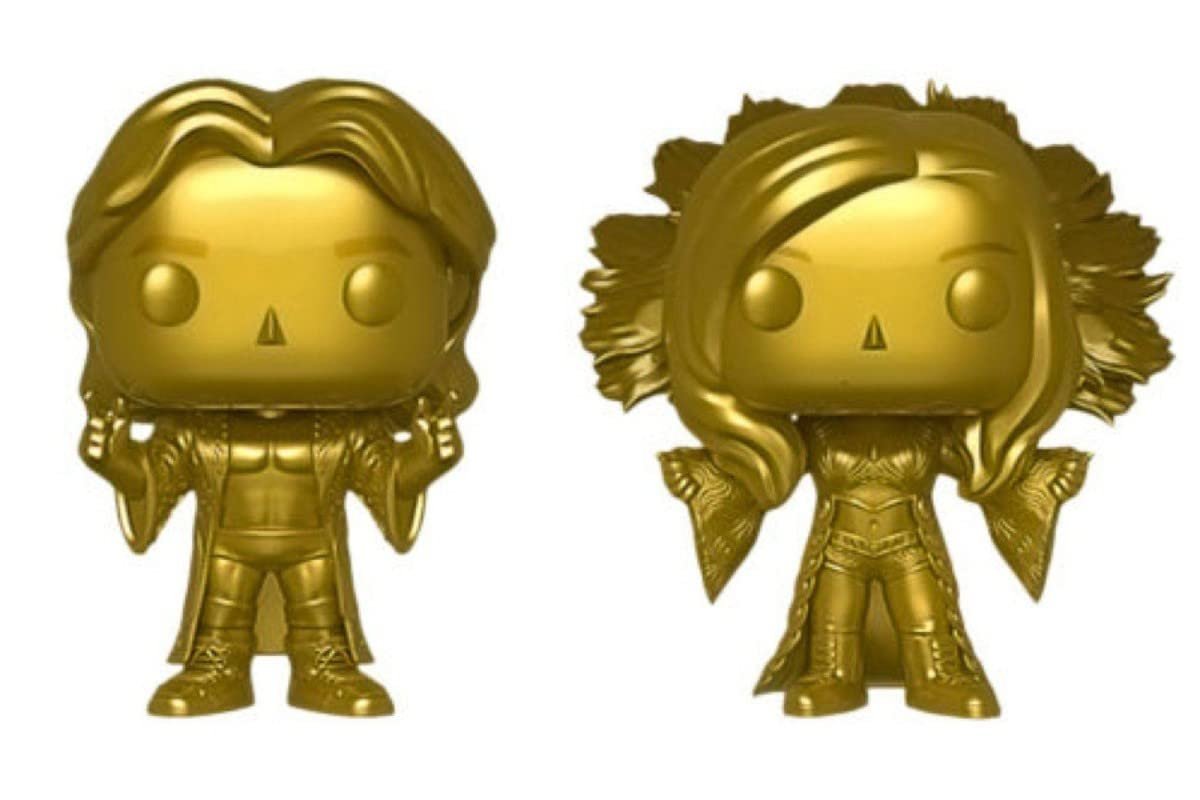 Funko Pop 2-pak WWE World Wrestling 42050 RIC and Charlotte Flair Gold ...