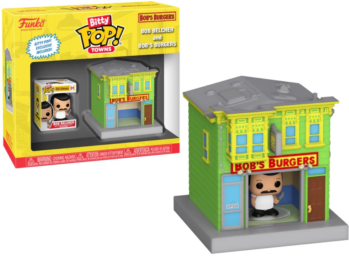 funko pop! bob's burger bitty pop town bob belcher and bob's burgers ...