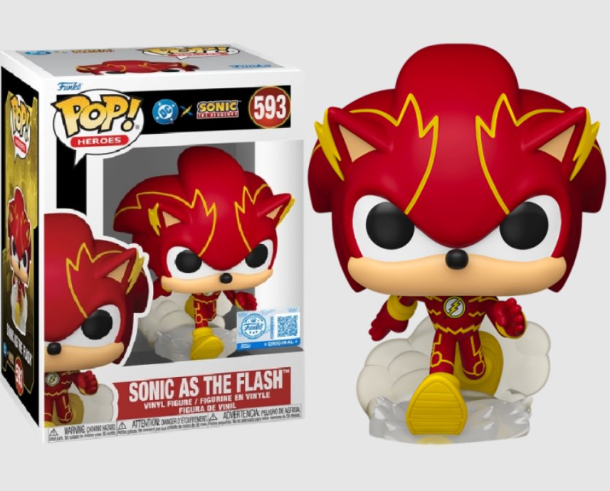 funko pop! dc comics jla & sonic heroes 593 sonic as the flash - Funko ...