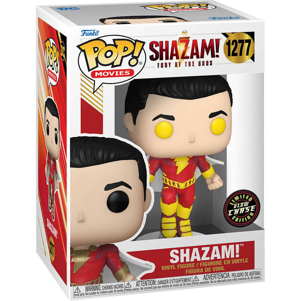 FUNKO POP! DC SHAZAM! FURY OF THE GODS SHAZAM! (GLOW CHASE LIMITED ...