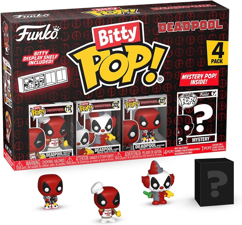 funko pop! deadpool bitty pop 4 pack 2.5cm bbq master figurki - Funko ...