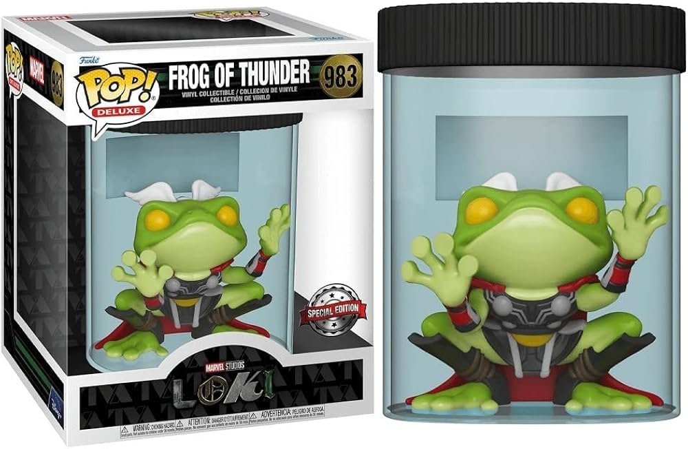 funko pop! deluxe marvel: loki frog of thunder (special edition ...