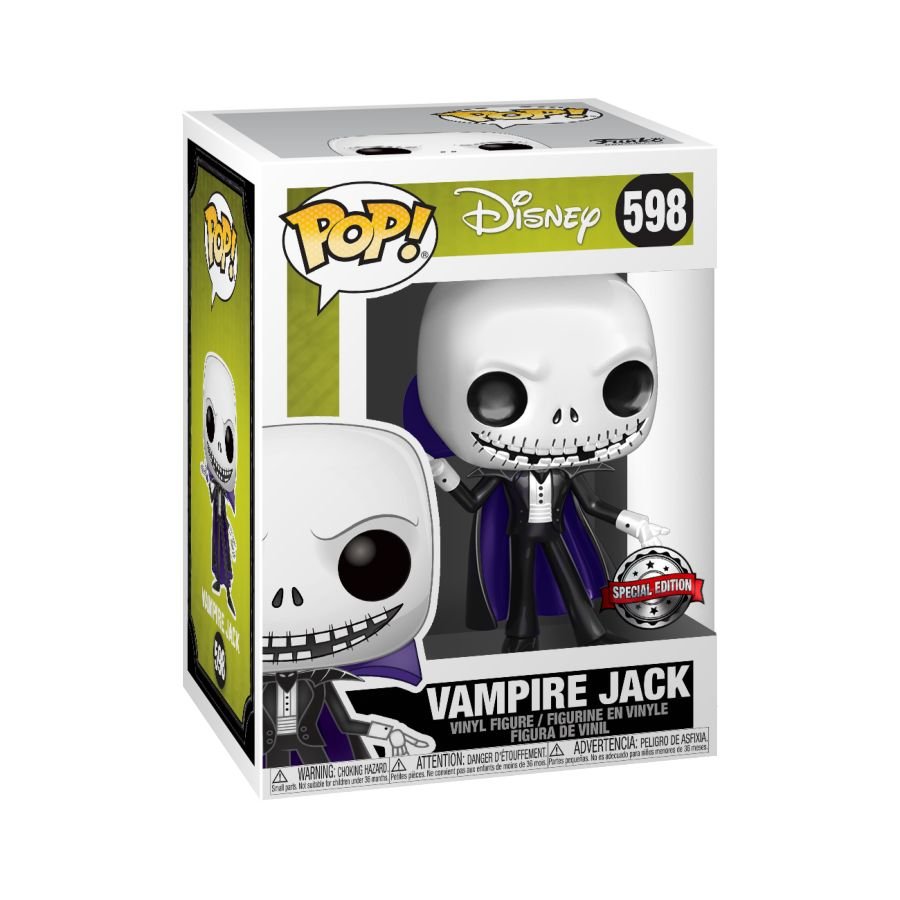 Funko POP Disney The Nightmare Before Christmas 598 Vampire Jack ...