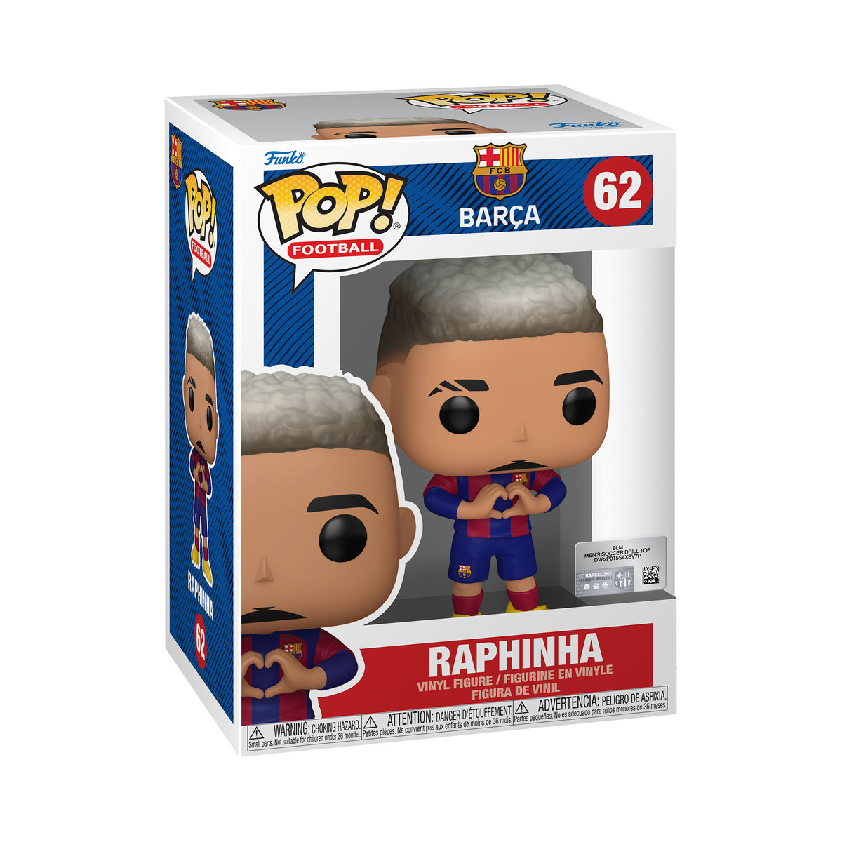 Funko POP! Football, figurka kolekcjonerska, Barca, Raphinha, 62 ...