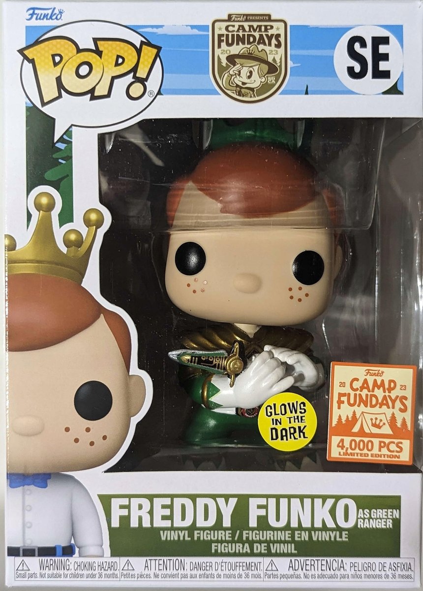 Funko Pop! Freddy jako Green Ranger 2023 Camp Fundays Box of Fun ...