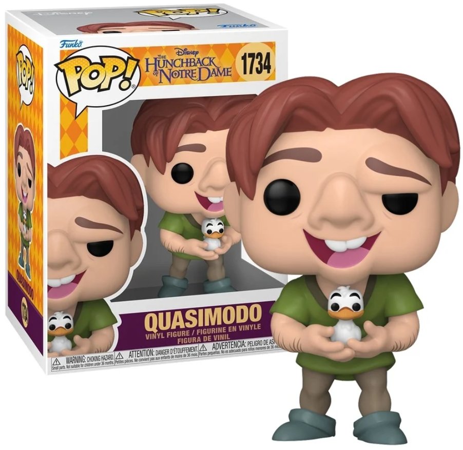 funko pop! hunchback of notre dame disney 1734 quasimodo with bird ...